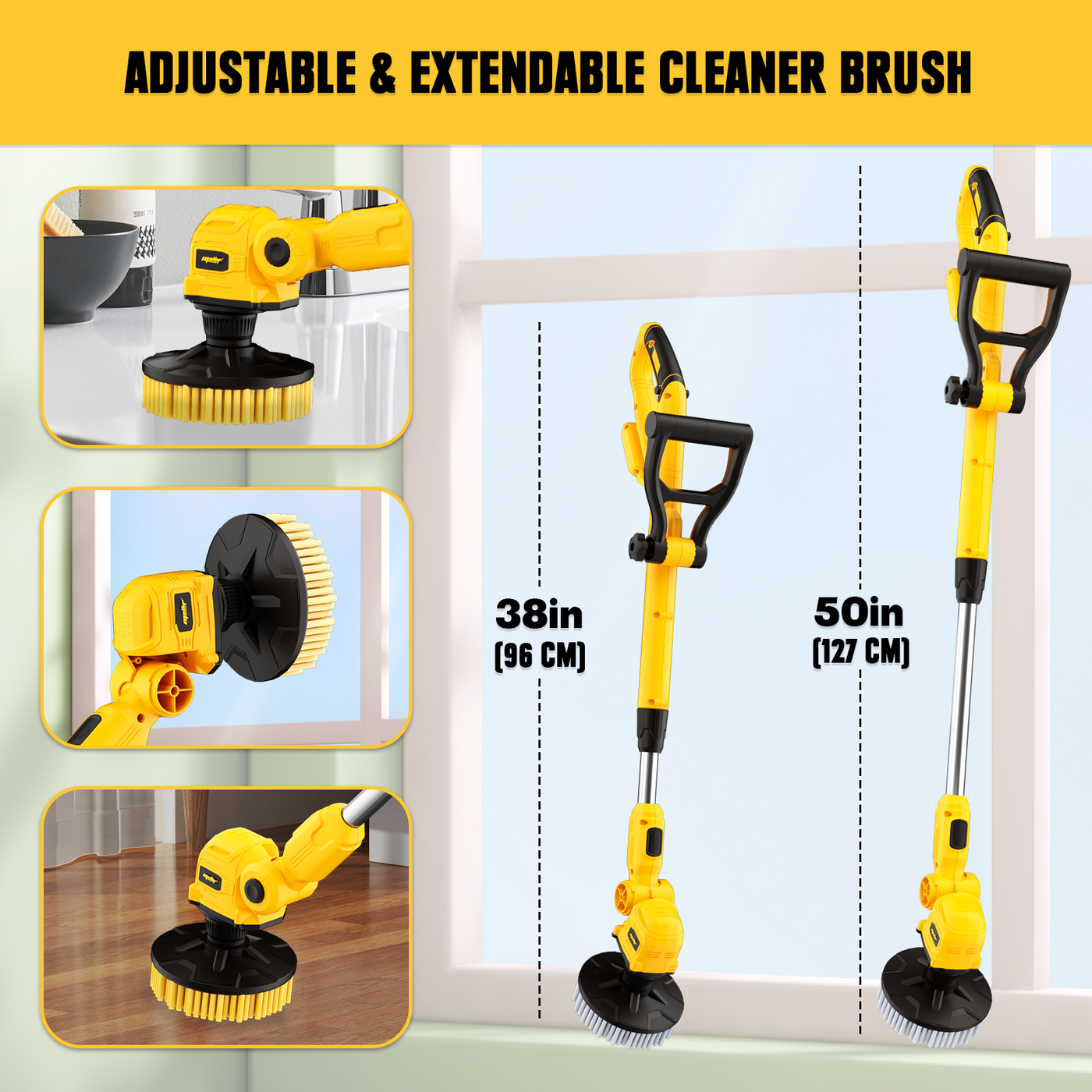 Mellif Cordless Spin Scrubber Compatible with Dewalt 20V MAX — Mellif Tools