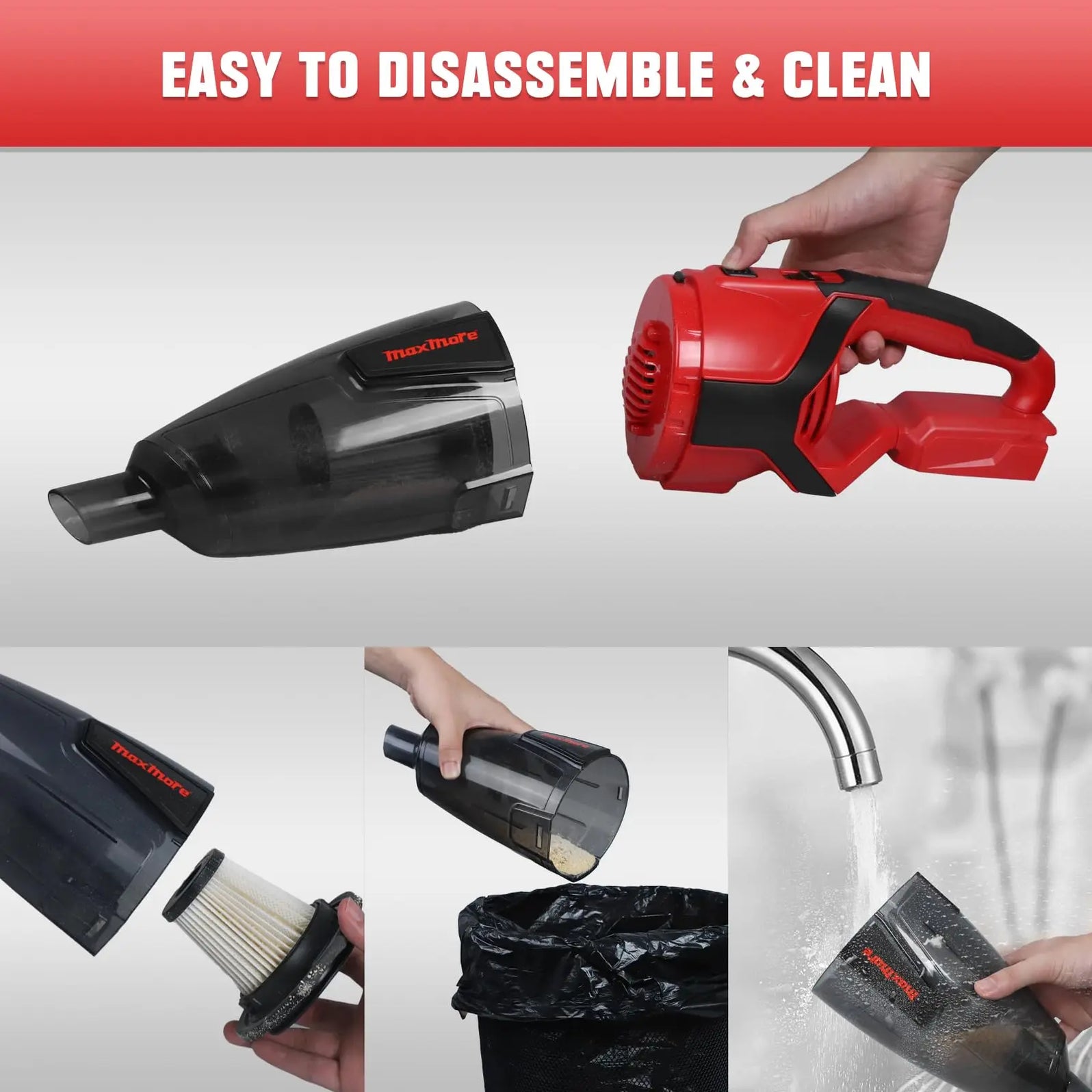 Handheld Vacuum Cleaner Compatible with Milwaukee 18V Battery — Mellif ...