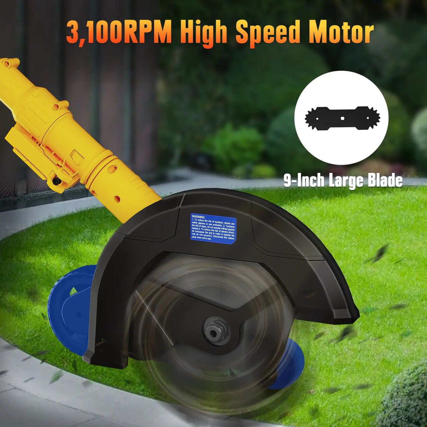 Mellif 2 Pack Heavy Duty Durable Steel Edger Blades fits for Mellif ...