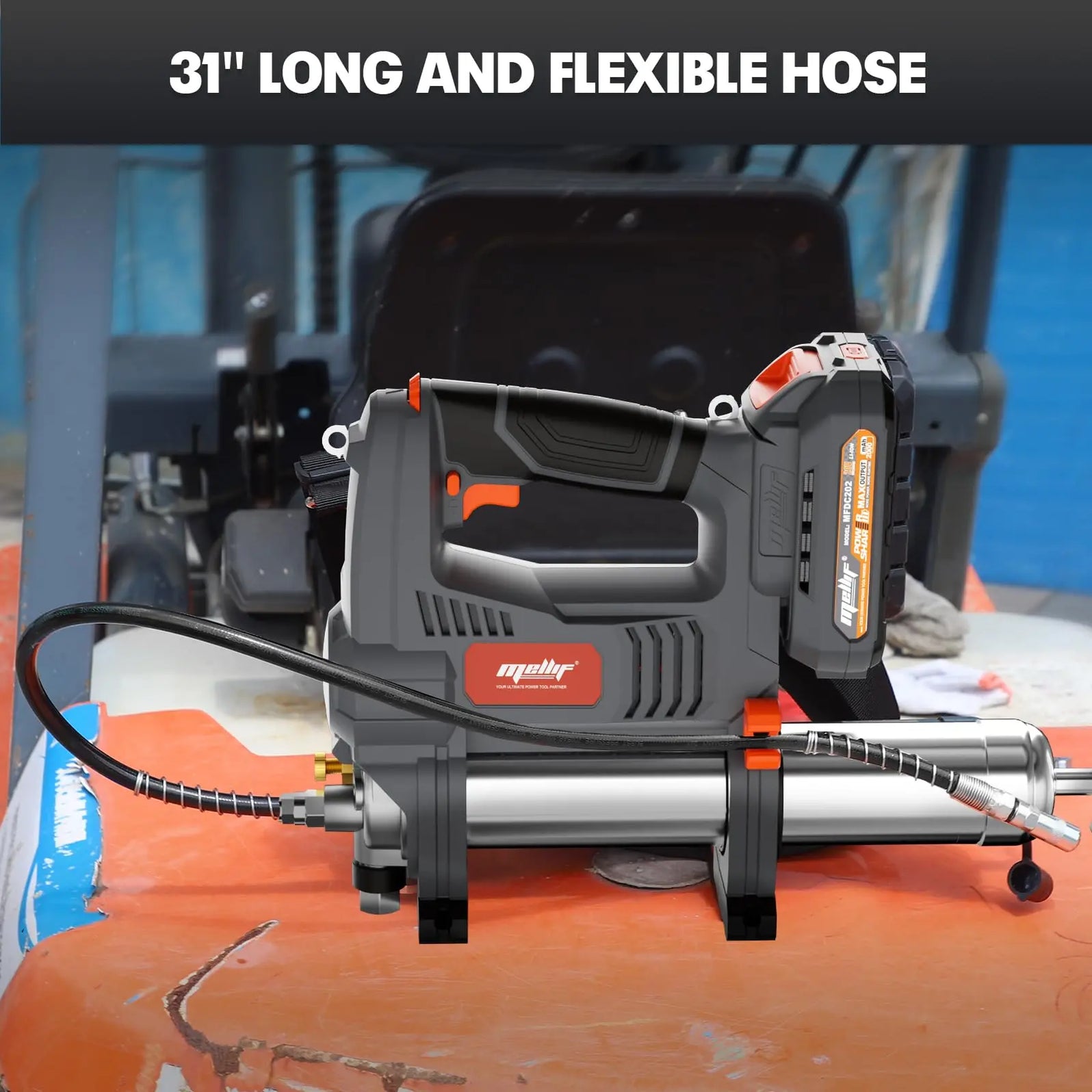 Mellif Cordless Power Grease Gun,Compatible with DeWalt 20V MAX Battery ...