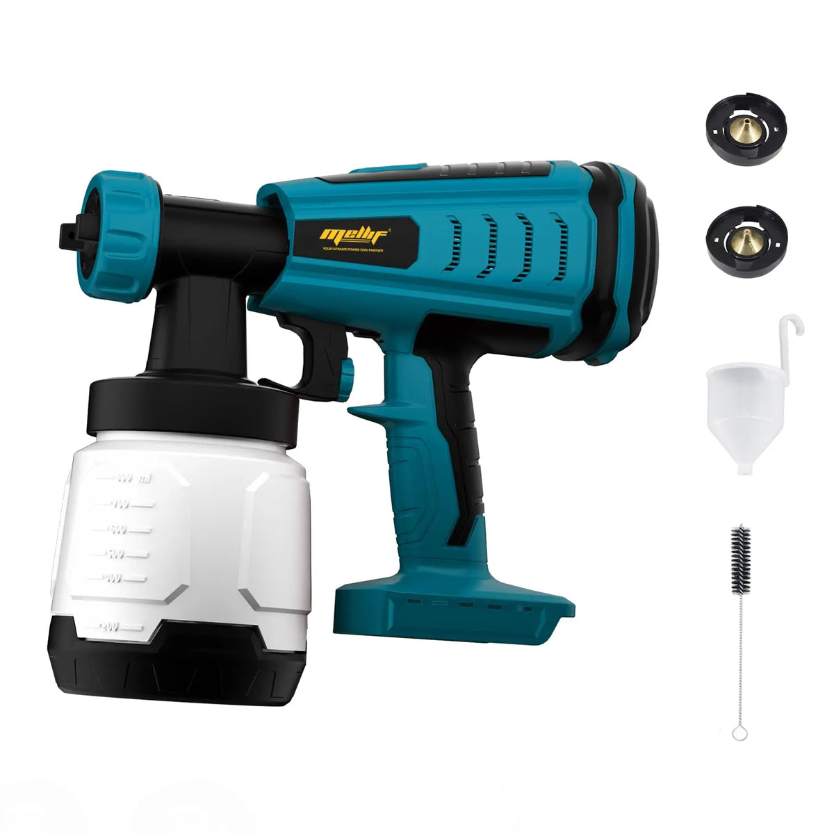 Mellif HVLP Brushless Paint Sprayer, Compatible With Makita 18V Batter ...